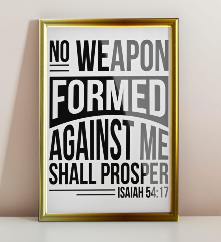 No Weapon Wall frame – Shadeen Anglin